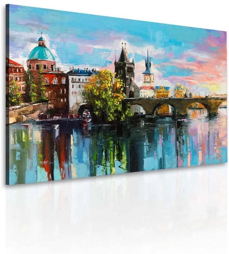 Obraz Karlův most reprodukce Velikost (šířka x výška): 180x120 cm