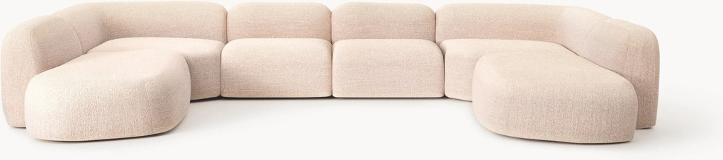 Modulární bouclé XL pohovka Wolke