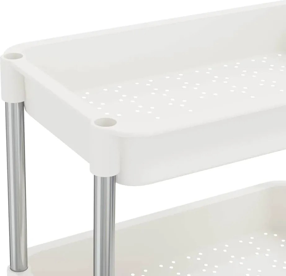 Kuchyňský vozík s 5 patry bílý 42x29x128 cm železo a ABS 336332