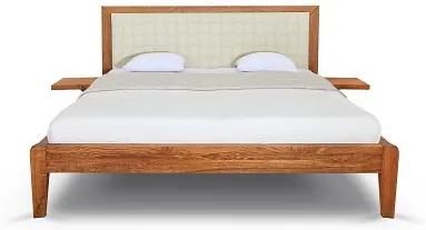 Postel Postelia BERGAMO Dub 160x200 - dřevěná postel z masivu o šíři 6 cm