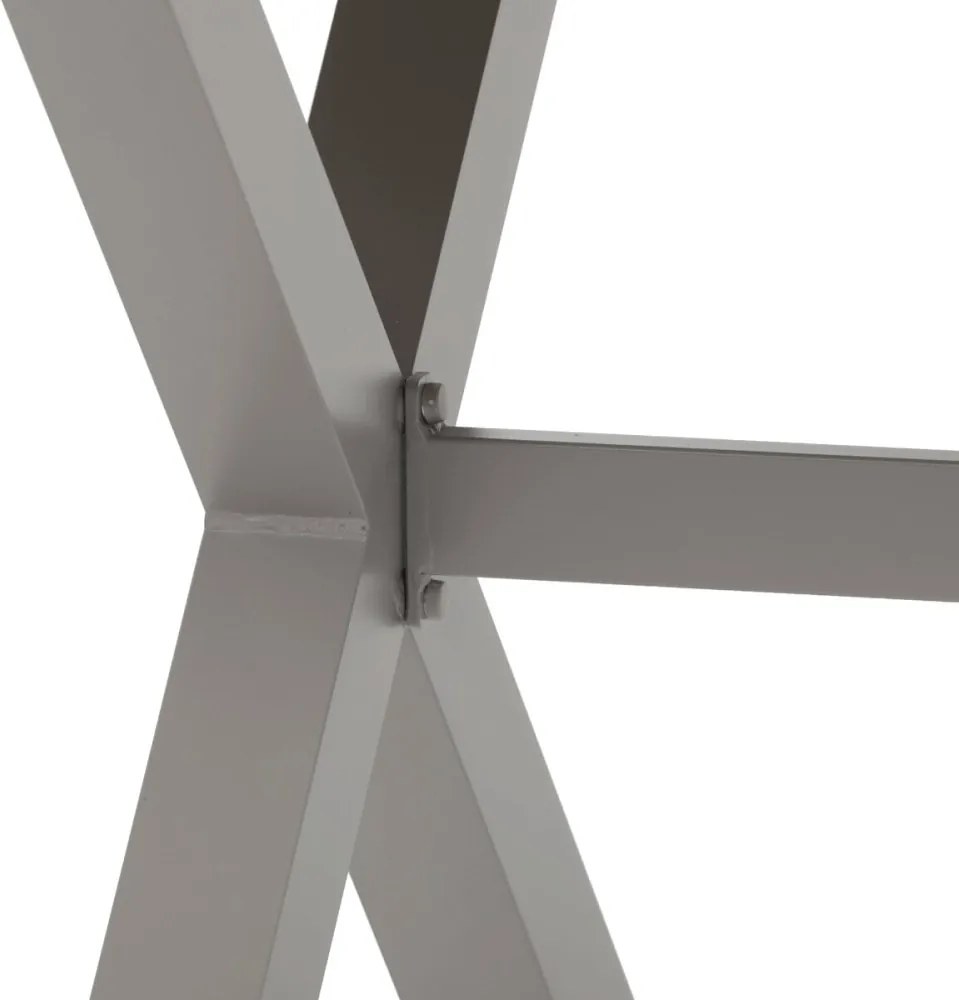 Stůl zahradní 180x100x75, deska polywood v dekoru světlého dubu, hliníková konstrukce, béžová barva