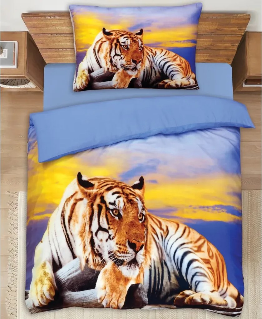 3D povlečení TIGRANO, barevné Rozměr povlečení: 70 x 90 cm | 140 x 200 cm