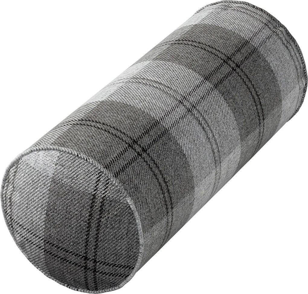 Potah na válec IKEA Ektorp barva šedá látka pletený vzor, vzorované