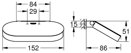 GROHE 41069000 - Držák toaletního papíru SELECTION lesklý chrom