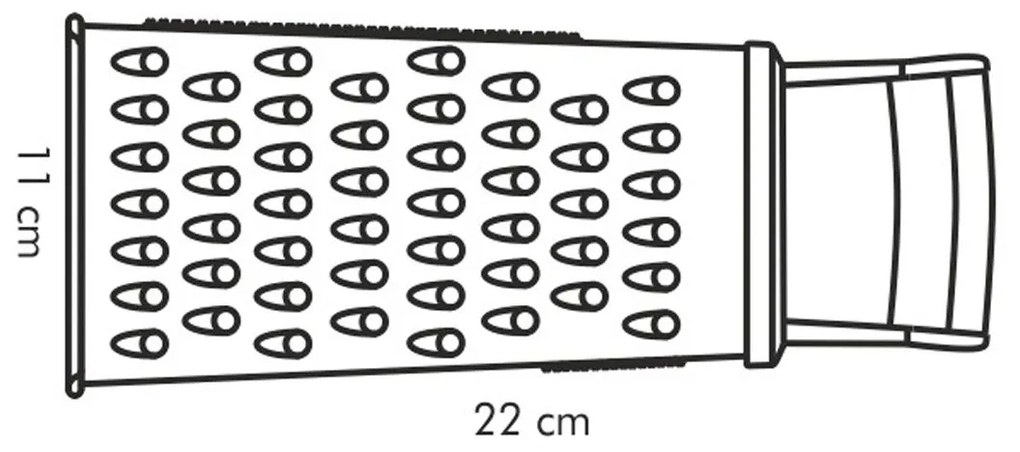 Struhadlo s plastovou rukojetí HANDY, velké