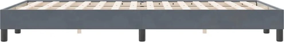 Postel Box Spring bez matrace tmavě šedá 120x220 cm samet 3315868