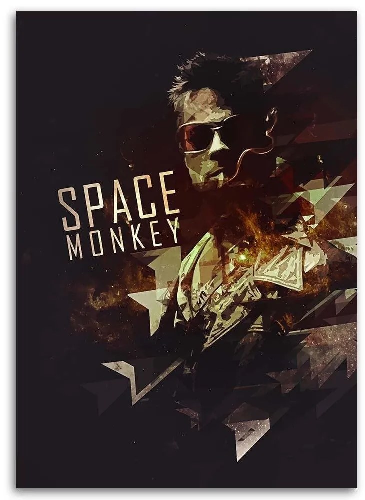 Gario Obraz na plátně Klub rváčů, Space Monkey Brad Pitt - SyanArt Rozměry: 40 x 60 cm