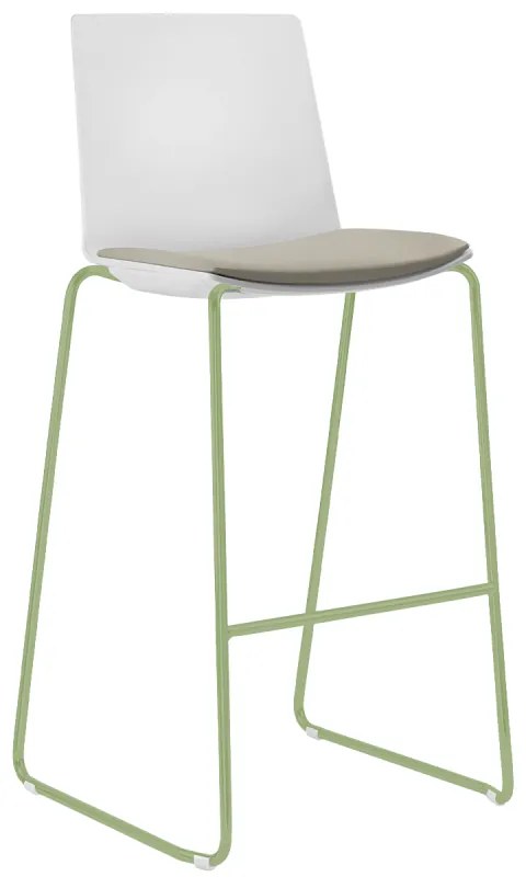 LD SEATING - Barová židle SKY FRESH 062 s čalouněným sedákem