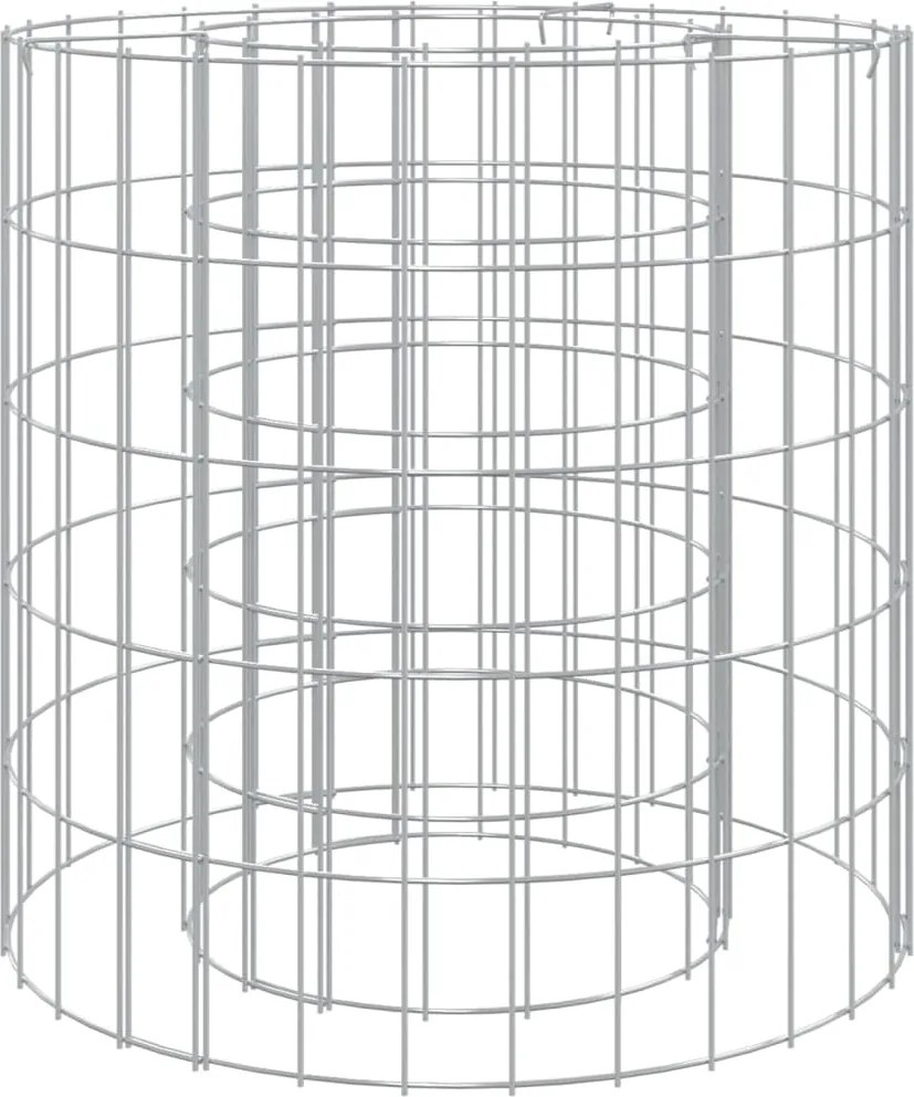 Gabionové ohniště Ø 50 cm pozinkovaná ocel 153558