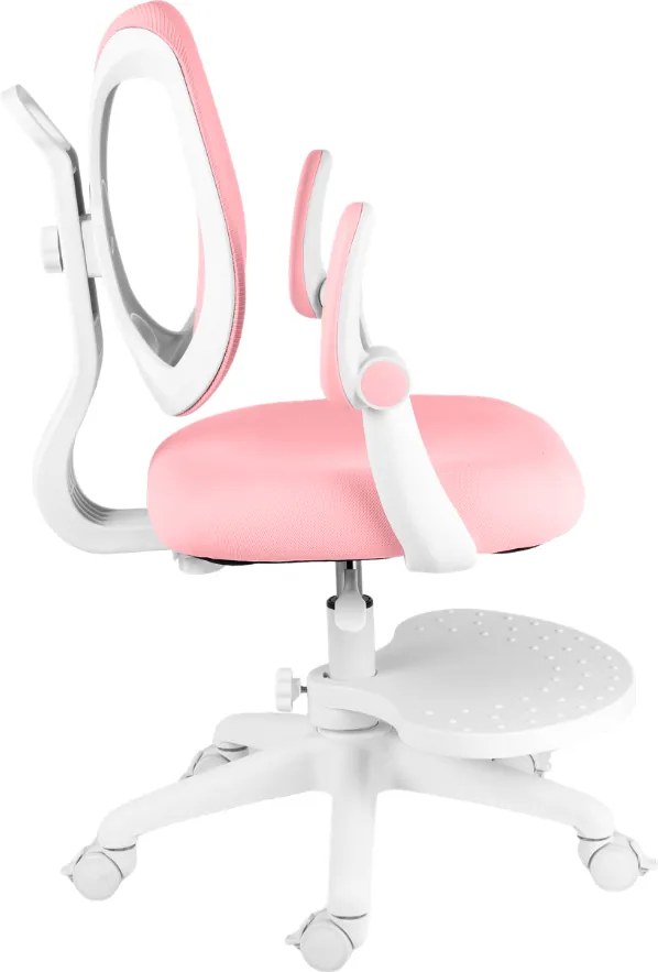Dětská rostoucí židle Neoseat JUNI 022 — látka, pratelný potah, růžová