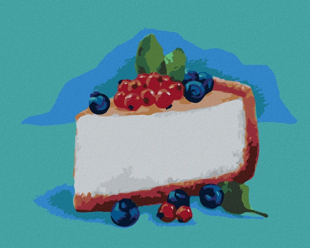 zuty zuty - malování podle čísel - cheesecake (myroslava voloschuk), 40x50 cm, plátno