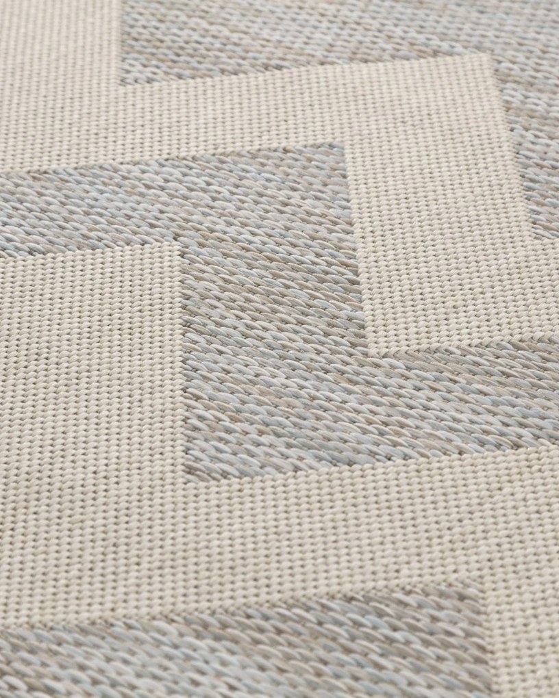 Koberec Modern Chevron beige/ice blue 160x230 cm