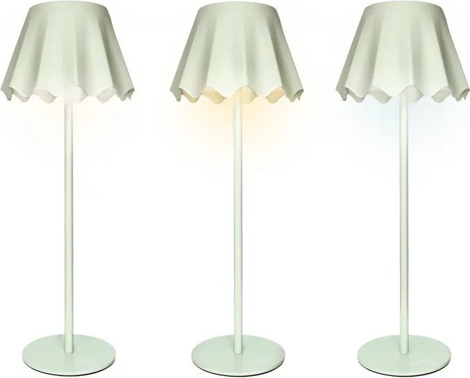 Světle zelená kovová LED stmívatelná stolní lampa (výška 36 cm) – Brandani
