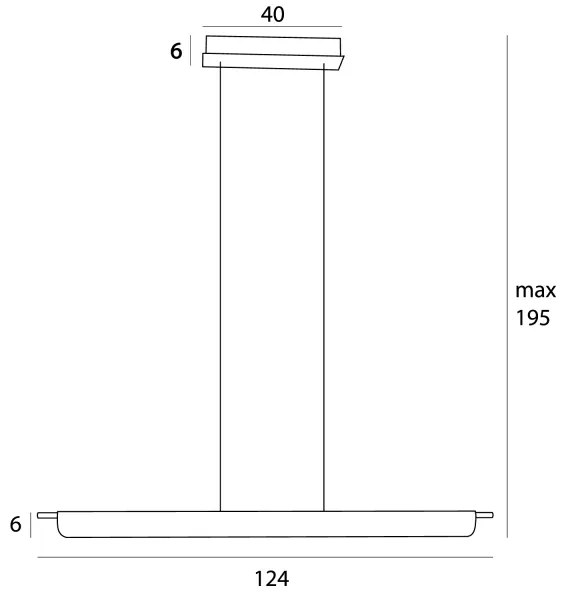 MAXLIGHT P0596 - LED Lustr na lanku JO-JO LED/40W/230V mosaz
