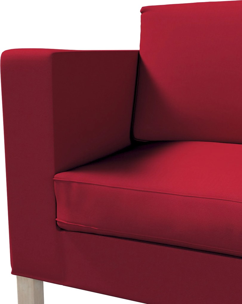 Potah na pohovku IKEA Karlanda rozkládací, krátký barva červená látka pletený vzor