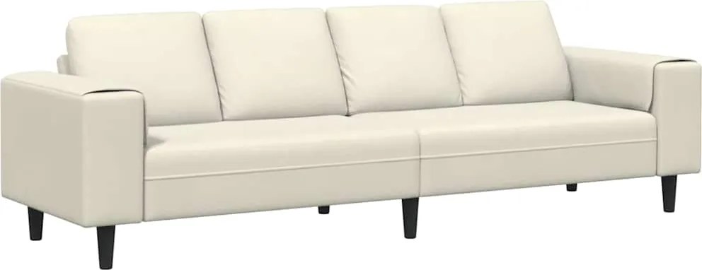Pohovka do obývacího pokoje Krémová 250 x 77 x 76 cm 3335098