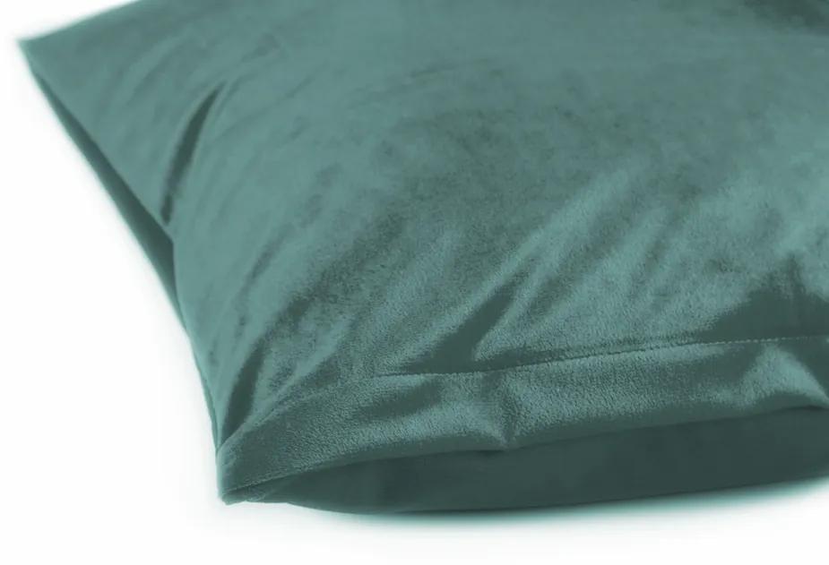 Biante Sametový povlak na polštář Velvet Premium SVP-022 Ledově zelená 50 x 70 cm