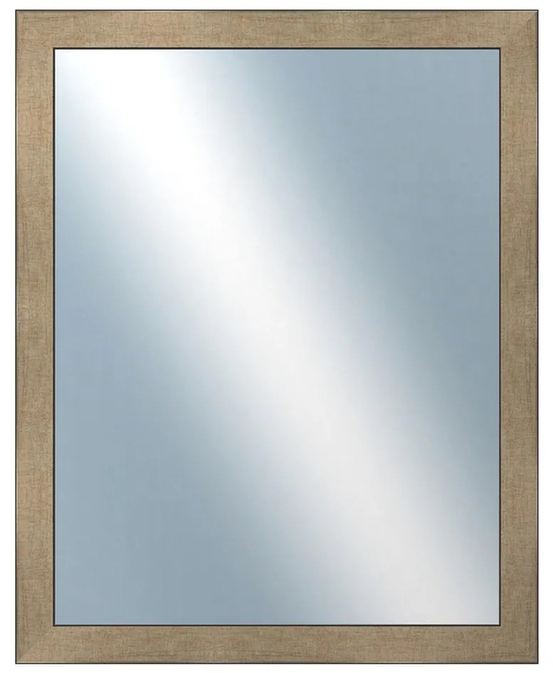 DANTIK - Zarámované zrcadlo - rozměr s rámem cca 40x50 cm z lišty KOSTKA platina (2785)