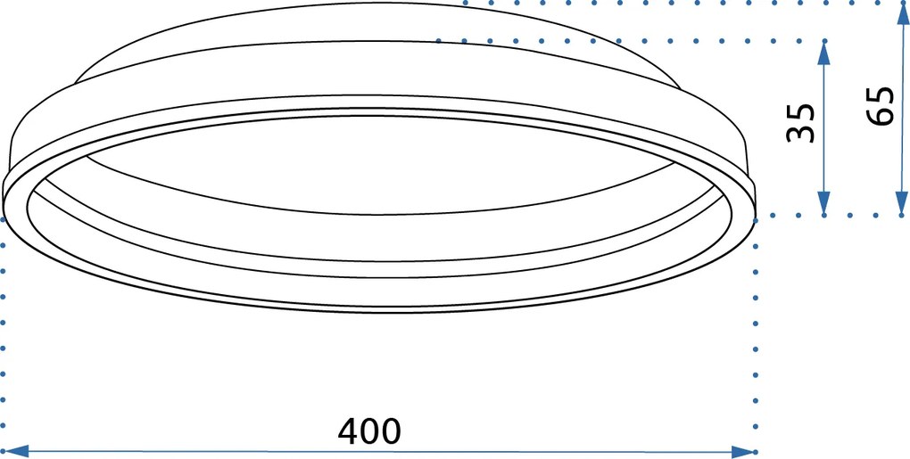Toolight Toolight, LED stropní svítidlo 40cm, 4000 lm, 22W, 4000K, APP1463, zelená, OSW-08641