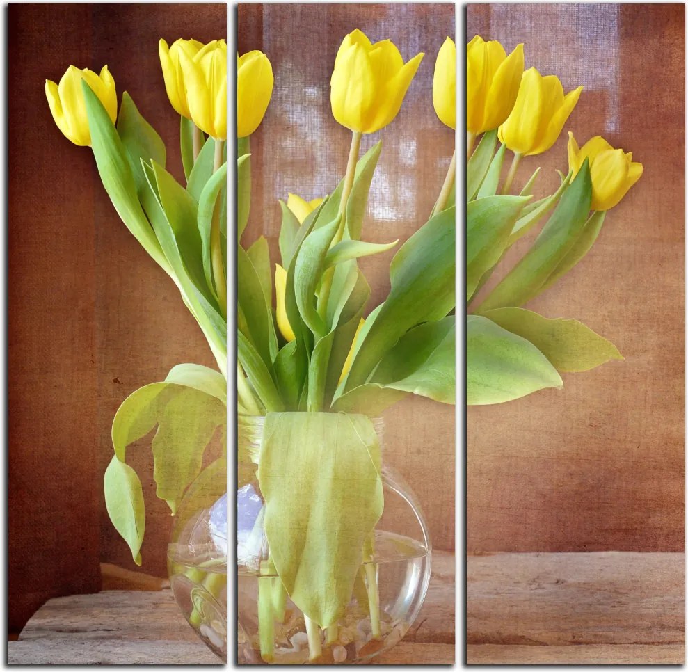 Obraz Tulipány ve váze , vícedílný