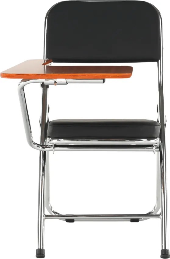 Židle s deskou na psaní, černá/přírodní, TEKER
