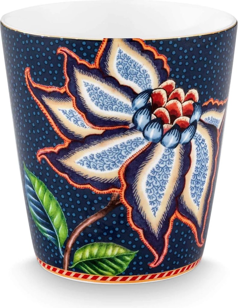 Pip Studio dárková sada 4 hrnků Oriental Berry Blues Blue (Luxusní sada porcelánových hrnků)