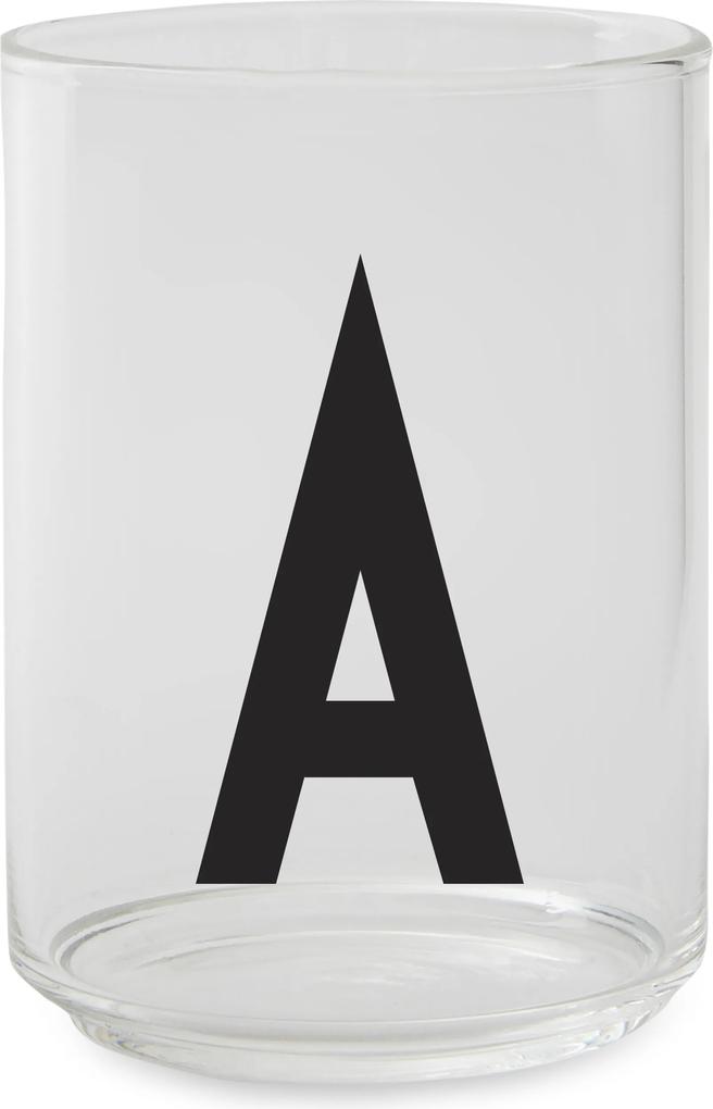Skleněný pohár AJ písmeno A