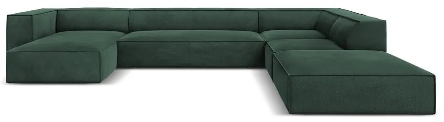 Tmavě zelená rohová pohovka (pravý roh) Madame – Windsor &amp; Co Sofas