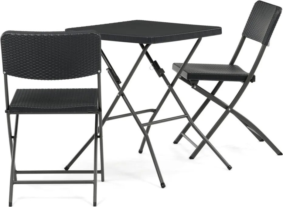 Zahradní set 1+2 AZS-L2161 GREY, plast, šedá