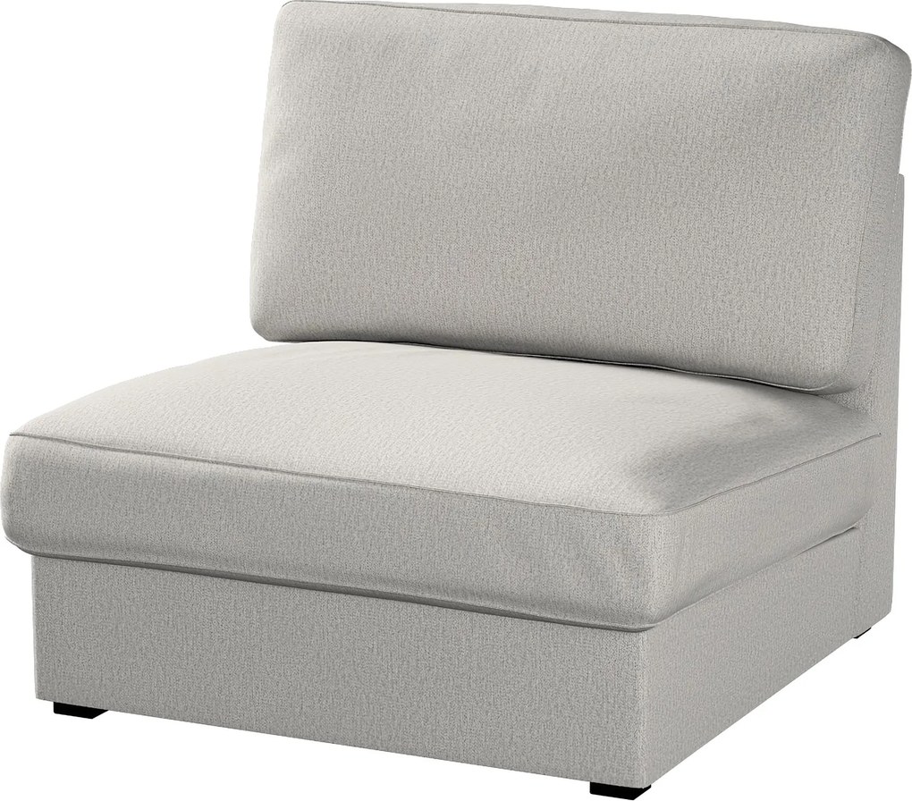 Potah na neskládací křeslo IKEA Kivik barva šedá látka pletený vzor