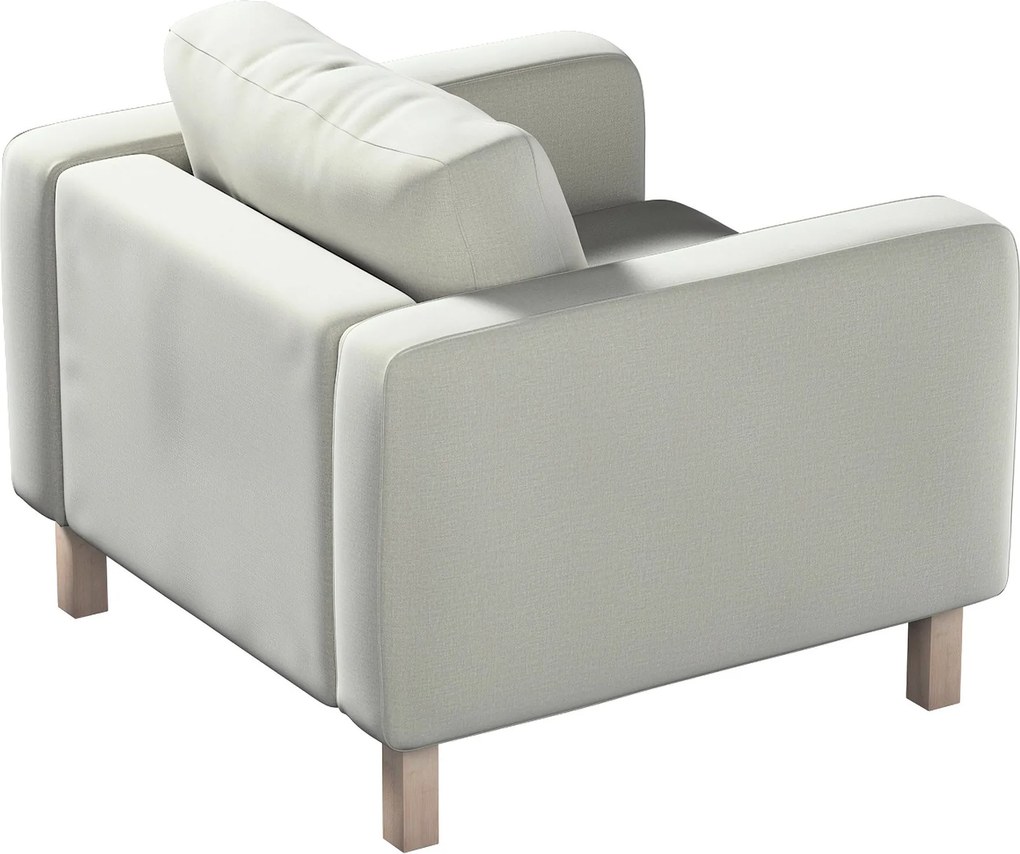 Potah na křeslo IKEA Karlstad, krátký barva zelená látka sametová