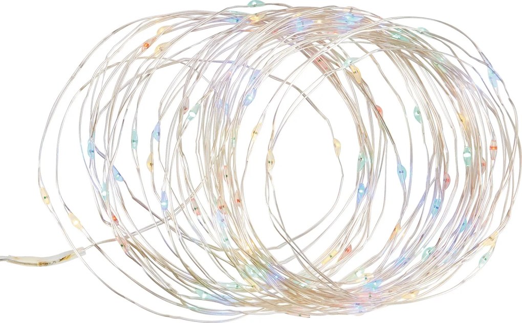 Solární světelný řetěz Longo, 100 LED, vícebarevná, 11,9 m