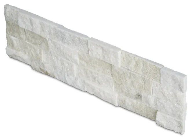 Alfistone kamenný obklad, kvarcit Ivory BL006, tloušťka 1,2-  2,5 cm, rozměry:  15 x 60 cm