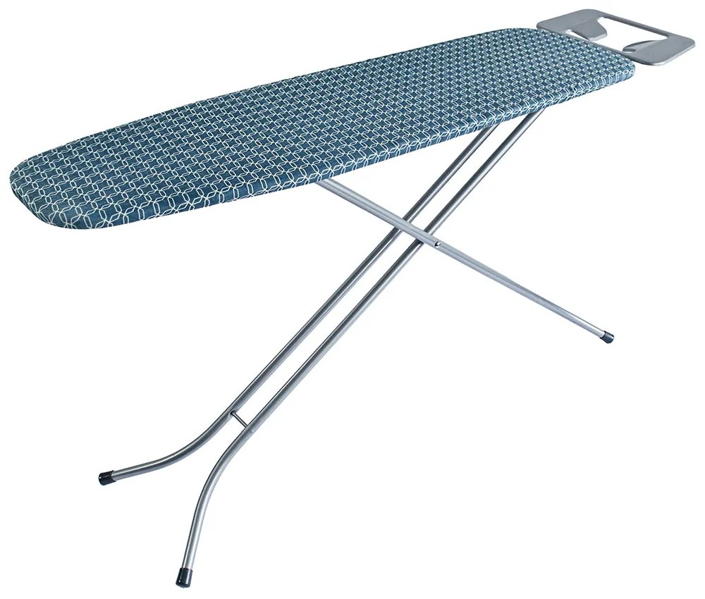 Erga Model 103, žehlící prkno 125x33,5x87 cm, stříbrná-modrý vzor, ​​ERG-SEP-10DESPRMOD103