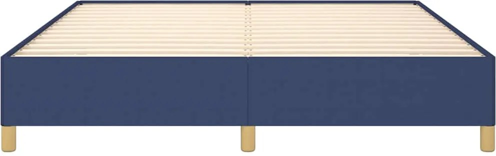 Rám postele s boxspringem modrý 160 x 200 cm textil 3120975