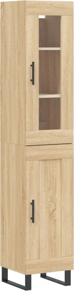 Skříň highboard dub sonoma 34,5 x 34 x 180 cm kompozitní dřevo 3199516
