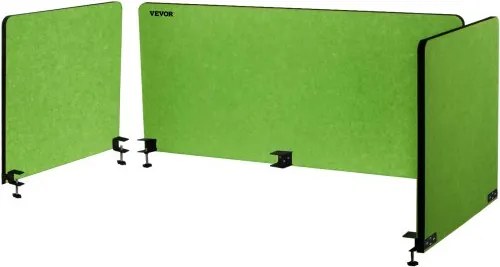 Desk Divider 152,4 cm Desk Privacy Panel, 3 Panel Privacy Akustický panel – Zelená