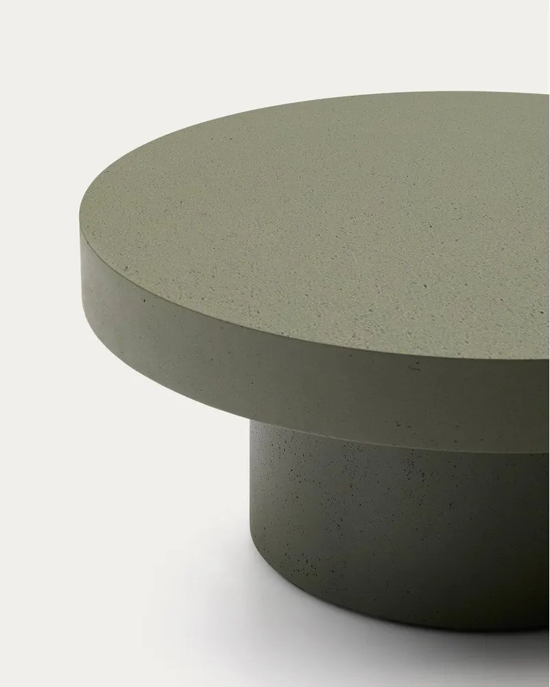 Betonový kulatý zahradní konferenční stolek ø 90 cm Aiguablava – Kave Home