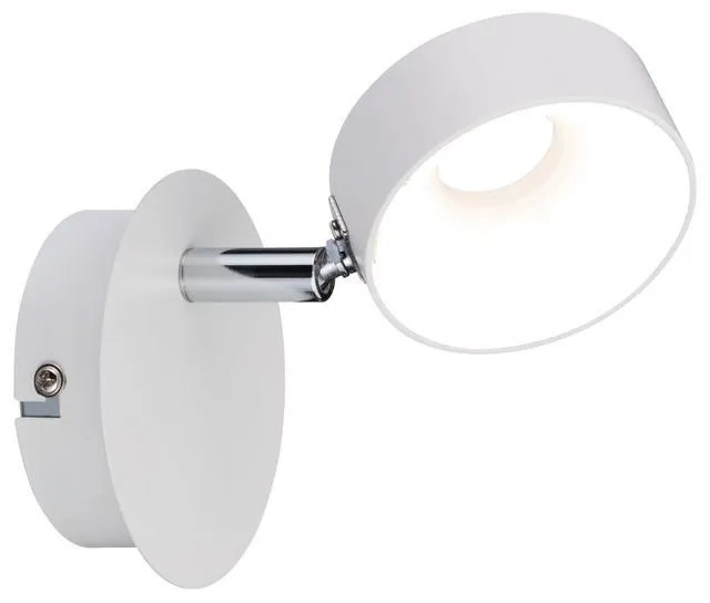 Paulmann 66732 Funnel, spotové svítidlo bílé, 1x6W LED 3000K stmívatelné vypínačem, výška 14,5cm