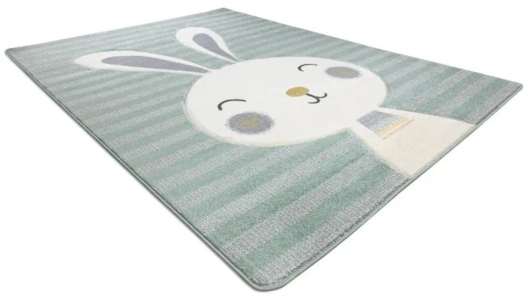 Dywany Łuszczów Dětský kusový koberec Petit Rabbit green Rozměry koberců: 80x150