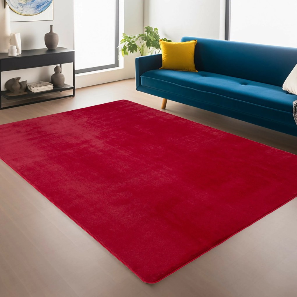 Ayyildiz, Kusový koberec Joy 1400 red, 140x200, červená, chodba / předsíň