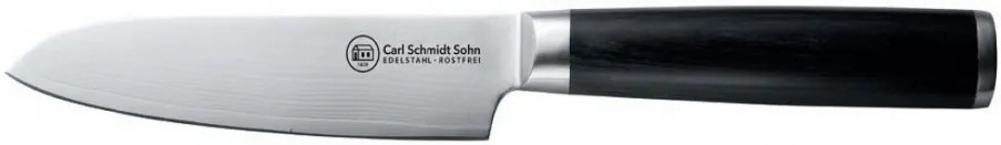 CS SOLINGEN Nůž santoku damascénská nerezová ocel 12,5 cm KONSTANZ CS-071318