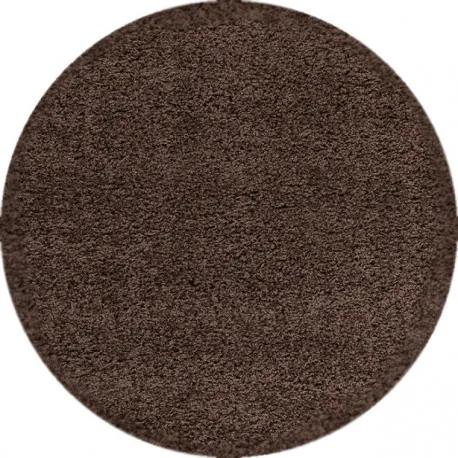 Ayyildiz koberce Kusový koberec Dream Shaggy 4000 Brown kruh Hnědá - 120x120 (průměr) kruh cm
