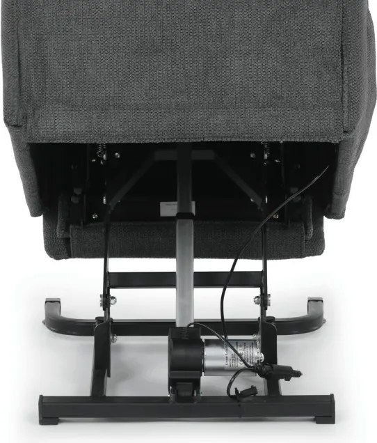 Polohovací křeslo šedé, elektrické TV-L8960 GREY2
