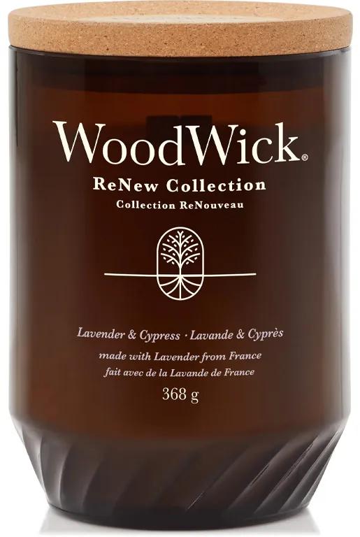 WoodWick – ReNew svíčka Lavender & Cypress (Levandule a cypřiš) Velikost: velká 368 g