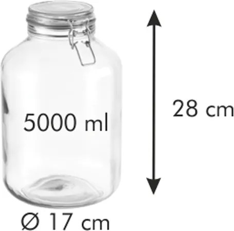 TESCOMA Zavařovací sklenice s klipem DELLA CASA 5000 ml