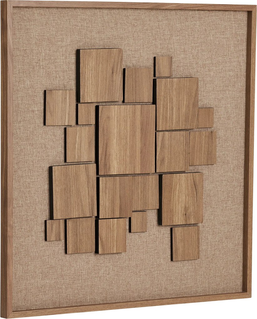 House Nordic Nástěnná dekorace GALA hnědá 60×60 cm 4991023
