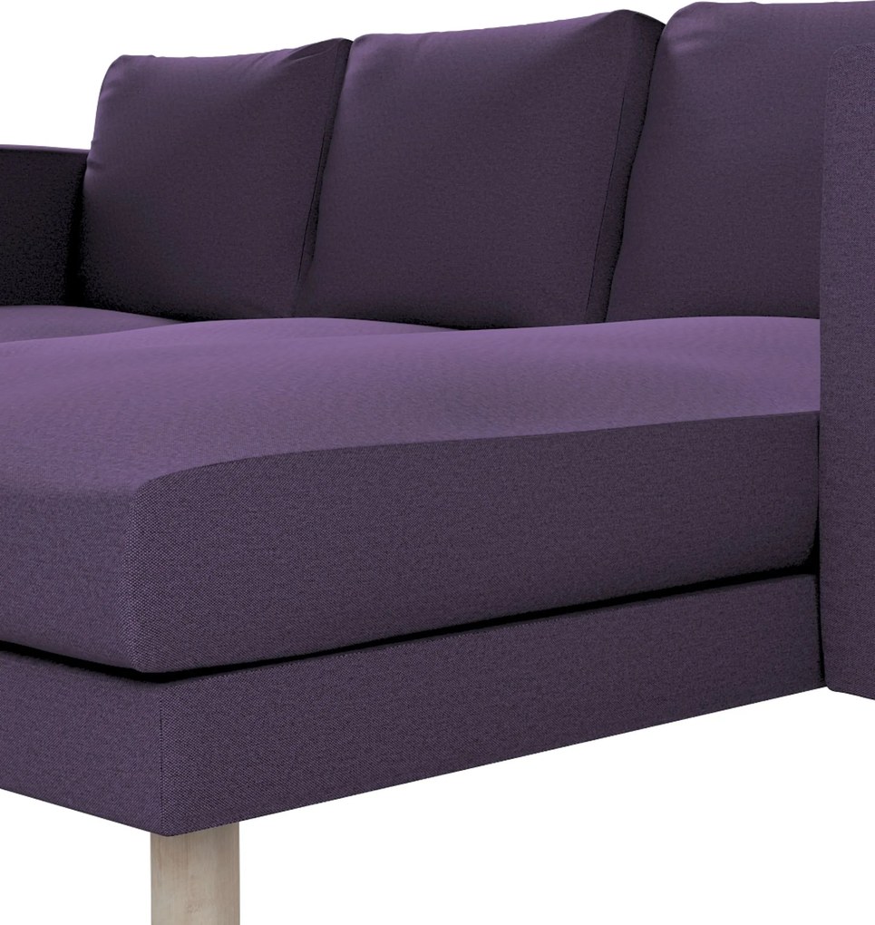 Potah na pohovku IKEA Norsborg 3-místná se šezlongem barva fialová látka pletený vzor