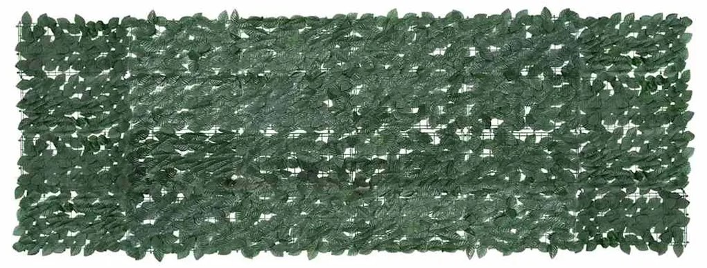 Balkónová zástěna s tmavě zelenými listy 300 x 100 cm 315487