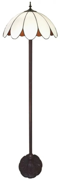 Stojací Tiffany lampa Stefanie – 46x166 cm